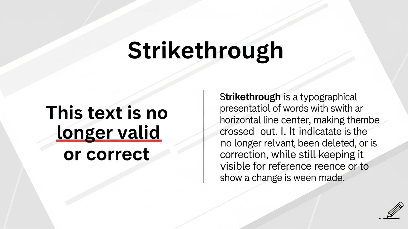 Strikethrough Meaning Powerful Facts You Should Know 2026 - Synomean